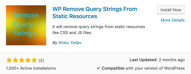 How to Remove Query Strings From Static Resources